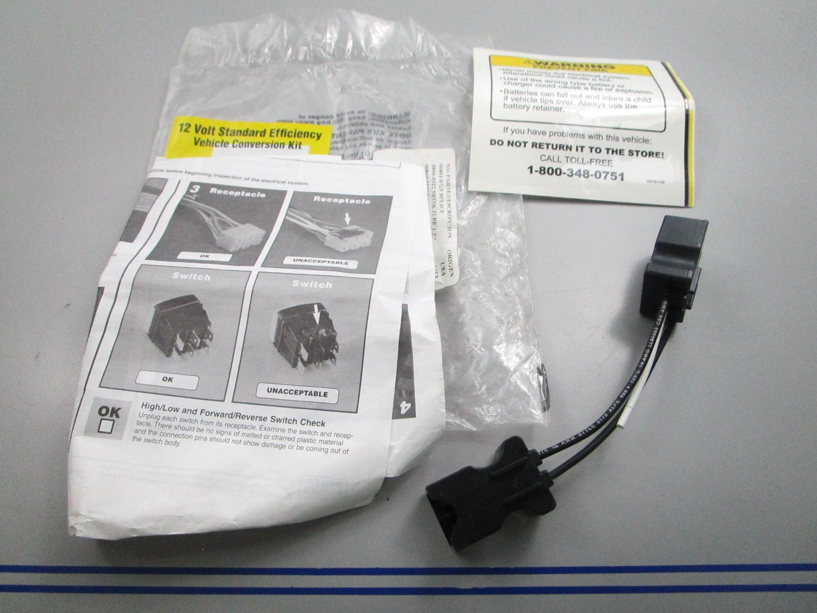 NEW OEM Power Wheels 00803-0193 12V Standard Efficiency Conversion Kit ...